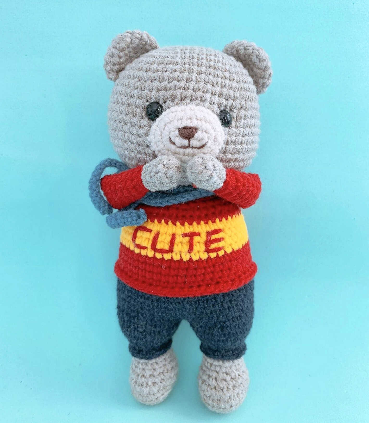 Crochet Cute Teddy Bear Amigurumi PDF Free Pattern - Amigurumi