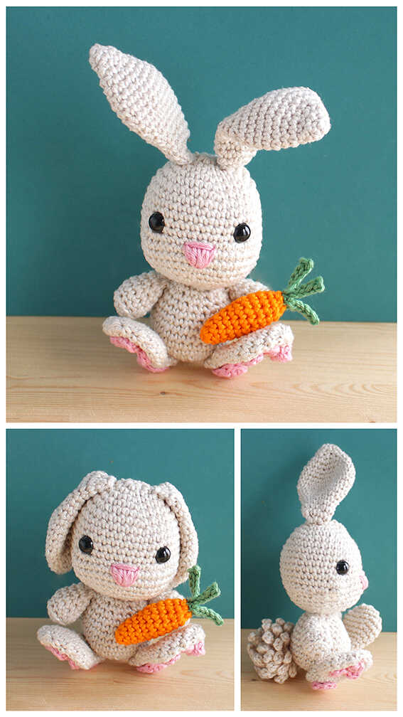 Cute Bunny Amigurumi in Dress Free PDF Pattern - Amigurumi
