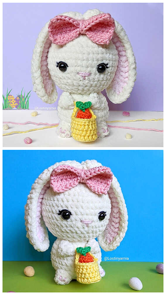 Cute Bunny Amigurumi in Dress Free PDF Pattern - Amigurumi