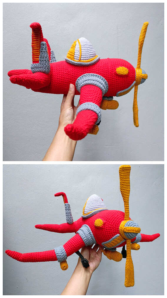 Crochet Airplane Amigurumi Free Pattern - Amigurumi