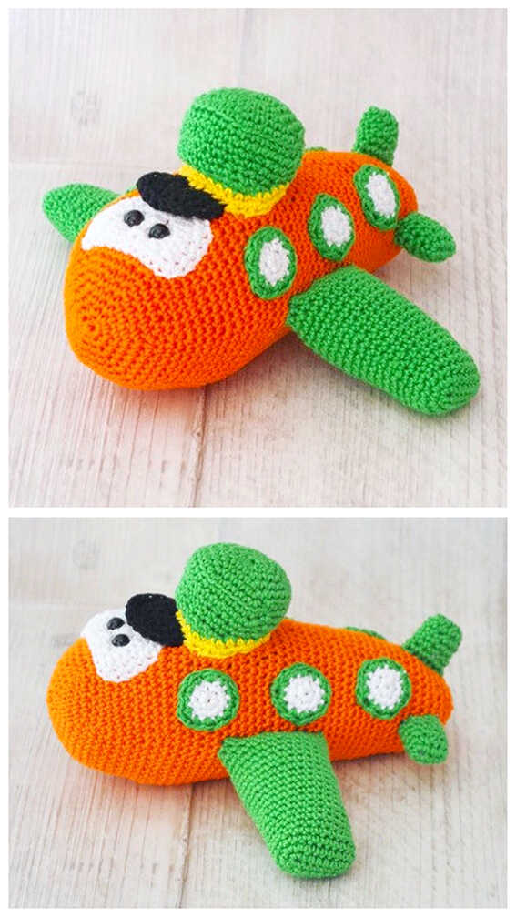 Crochet Airplane Amigurumi Free Pattern - Amigurumi