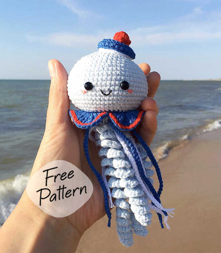 Crochet Jellyfish Amigurumi Free Pattern - Amigurumi