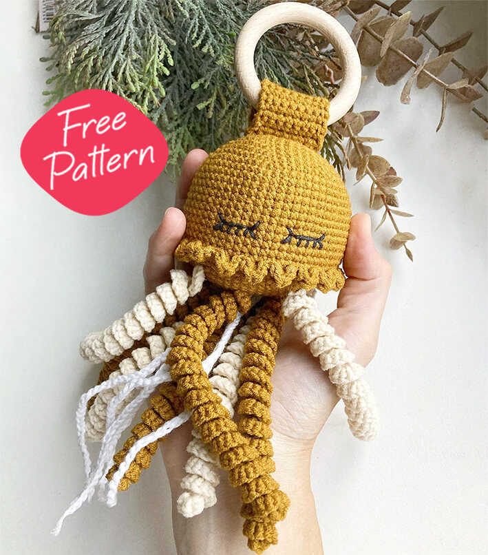 Crochet Baby Rattle Amigurumi Free Pattern - Amigurumi