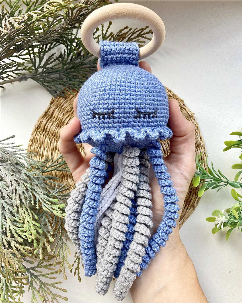 Crochet Baby Rattle Amigurumi Free Pattern - Amigurumi