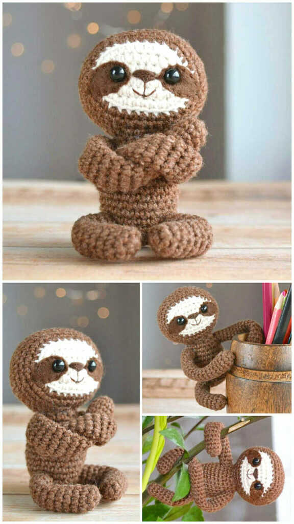 Crochet Sloth Amigurumi Free Pattern - Amigurumi
