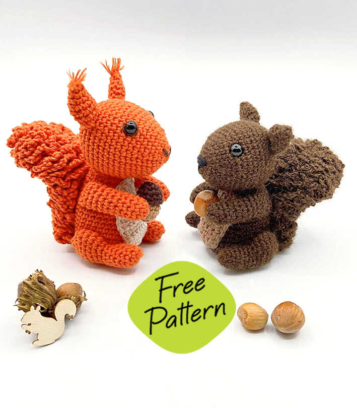 Crochet Squirrel Free Amigurumi Pattern - Amigurumi
