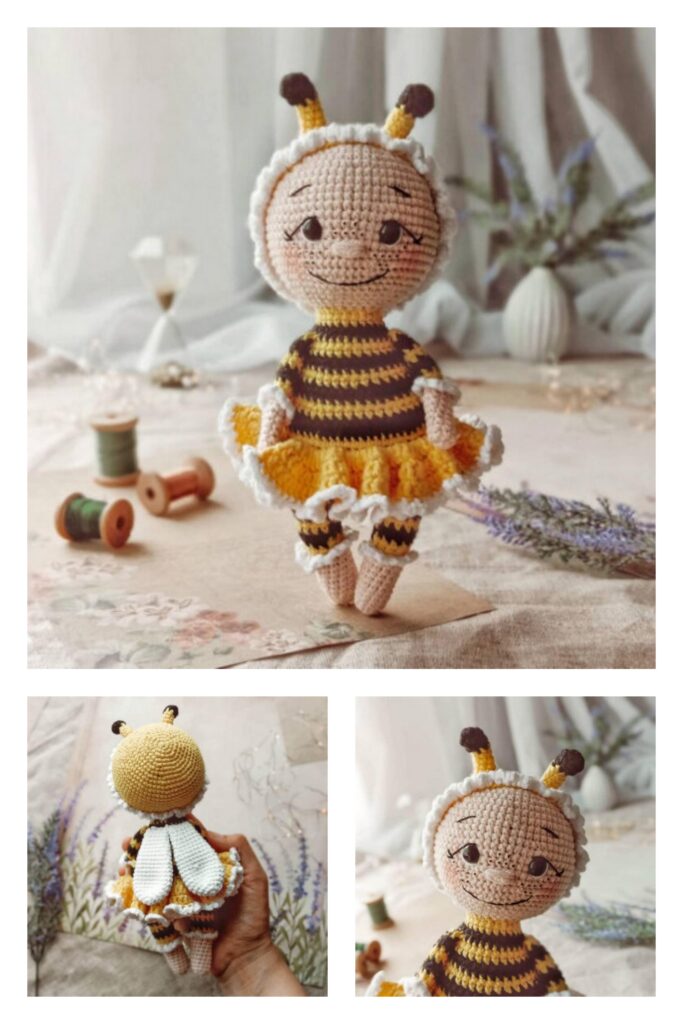 Little Bee Amigurumi Crochet Free Pattern - Amigurumi