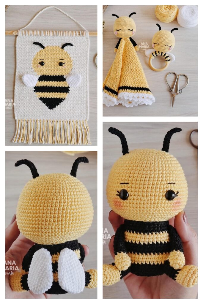 Little Bee Amigurumi Crochet Free Pattern - Amigurumi