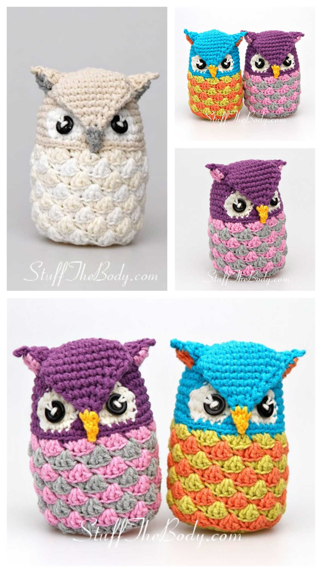 Cute Crochet Owl Amigurumi Free Pattern - Amigurumi