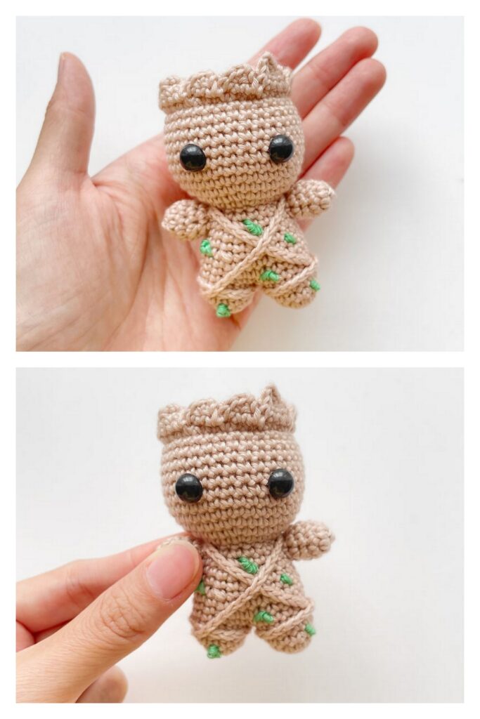Crochet Baby Groot Amigurumi Free Pattern - Amigurumi