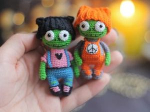 Crochet Cute Zombie Amigurumi Free Pattern - Amigurumi