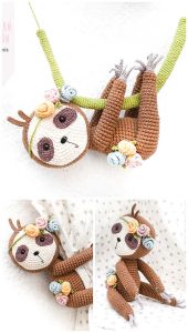 Crochet Sloth Amigurumi Free Pattern - Amigurumi