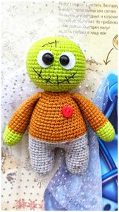 Crochet Cute Zombie Amigurumi Free Pattern - Amigurumi