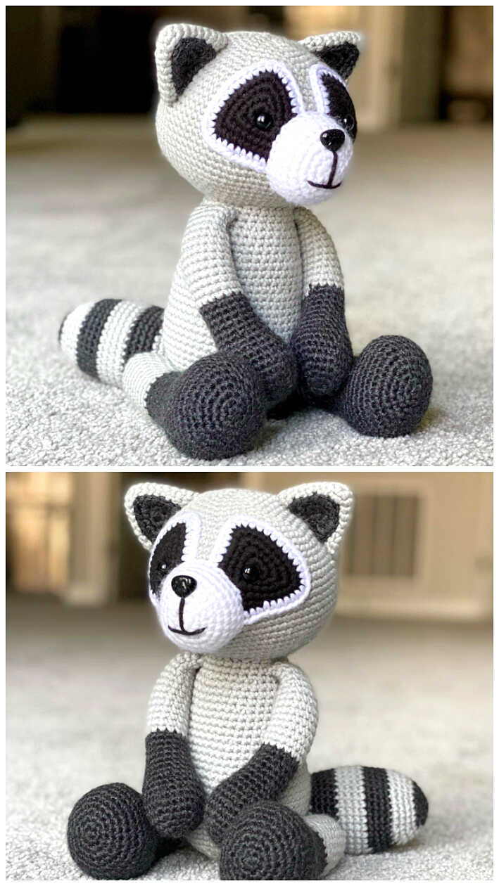 Amigurumi Raccoon Crochet Free Pattern - Amigurumi