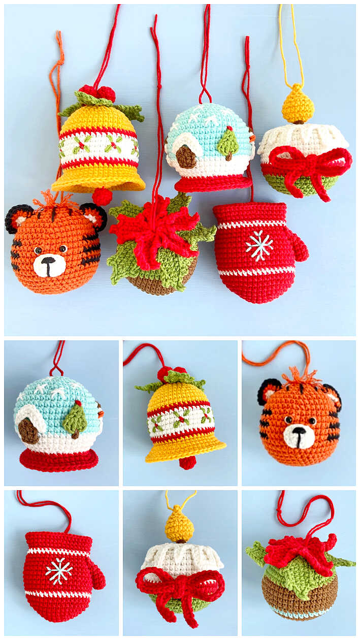 Crochet Christmas Ornament Free Pattern - Amigurumi
