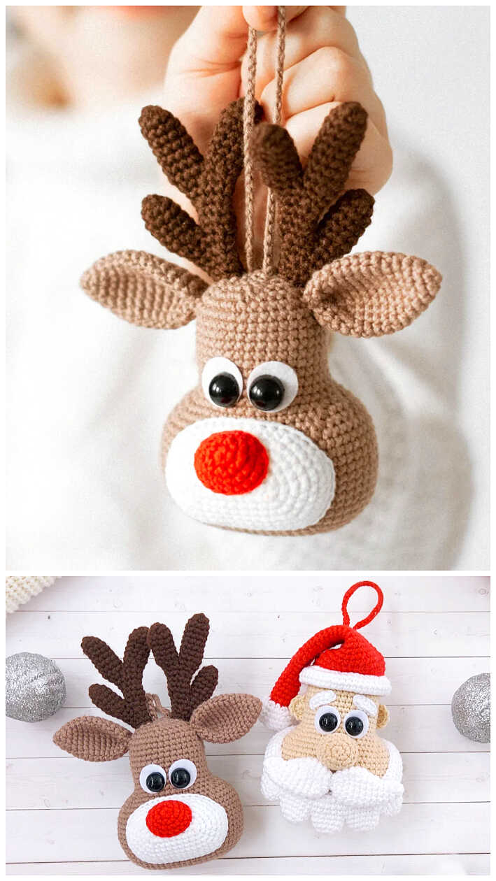 Crochet Christmas Ornament Free Pattern - Amigurumi