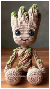 Crochet Baby Groot Amigurumi Free Pattern - Amigurumi