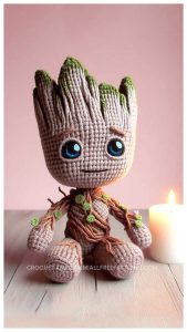 Crochet Baby Groot Amigurumi Free Pattern - Amigurumi