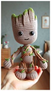 Crochet Baby Groot Amigurumi Free Pattern - Amigurumi