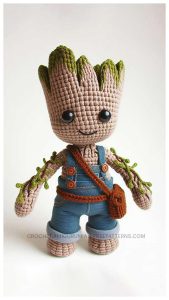 Crochet Baby Groot Amigurumi Free Pattern - Amigurumi