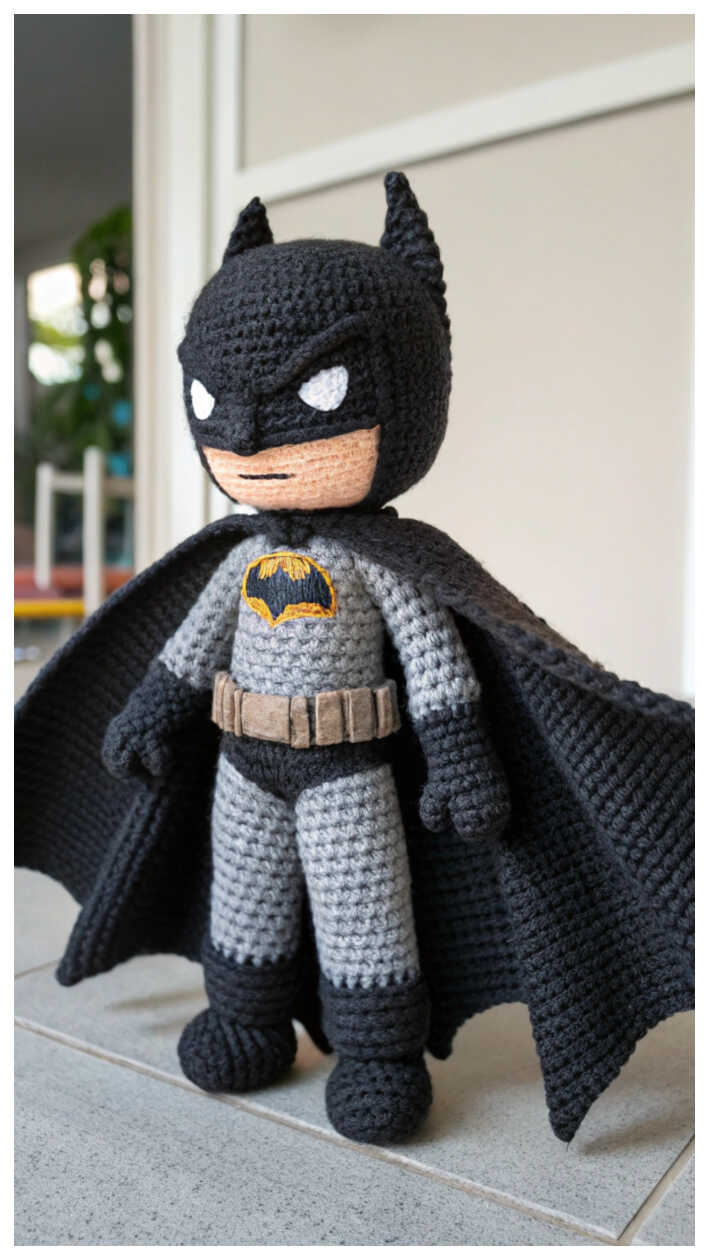 Crochet Batman Amigurumi Free Pattern - Amigurumi
