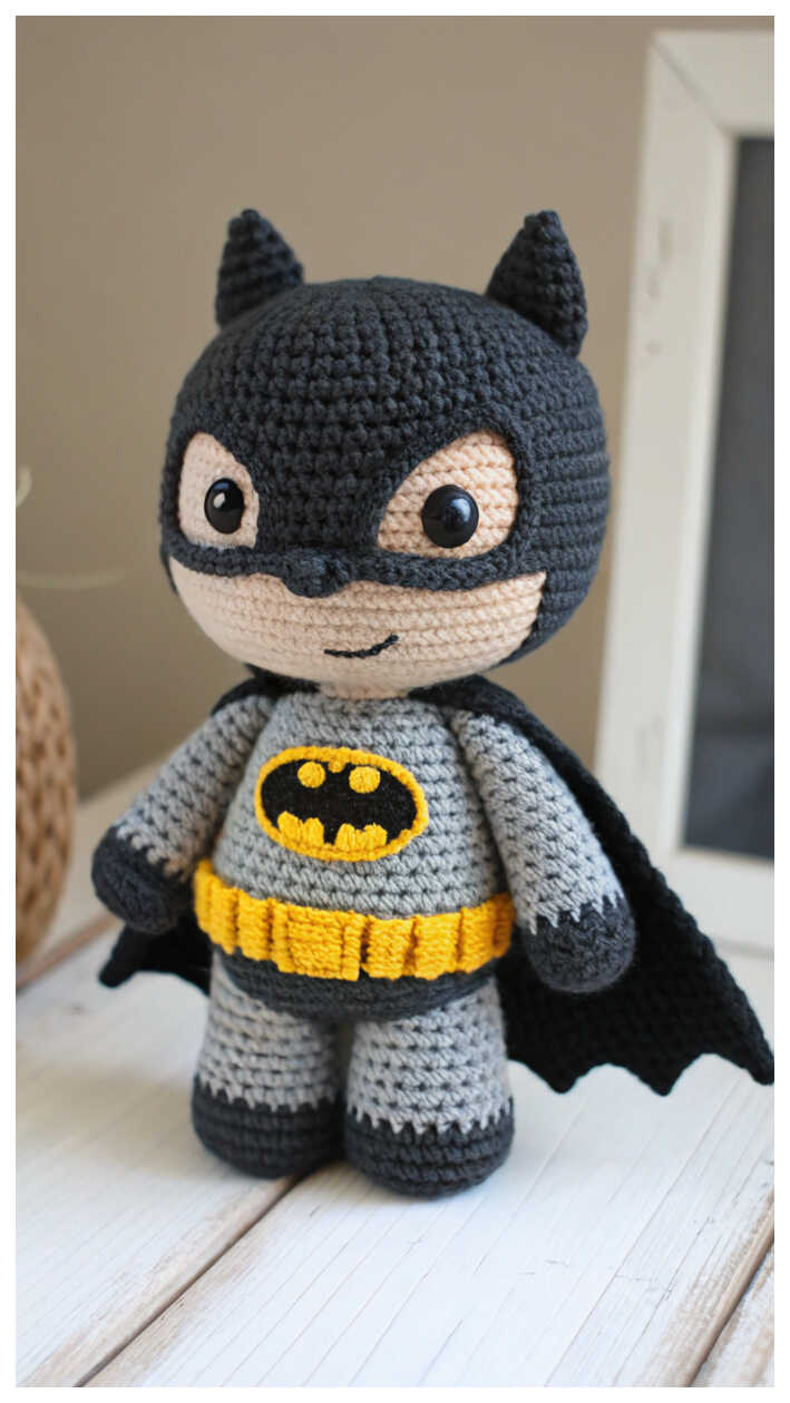 Crochet Batman Amigurumi Free Pattern - Amigurumi
