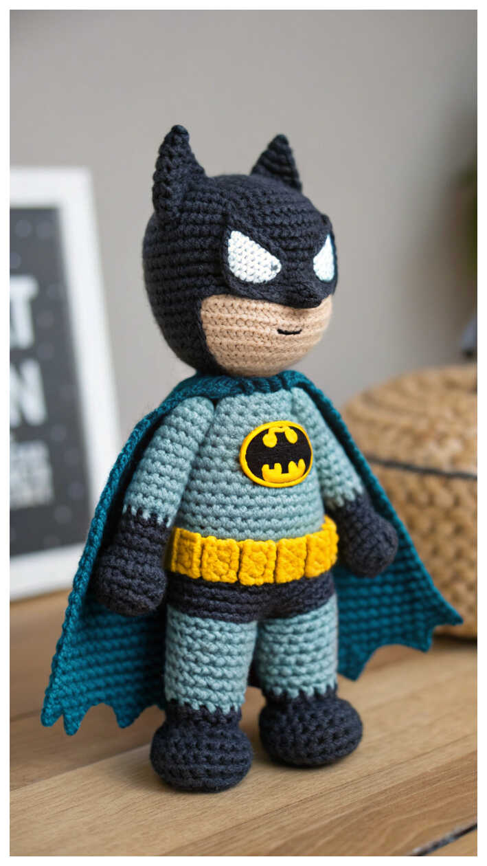 Crochet Batman Amigurumi Free Pattern - Amigurumi