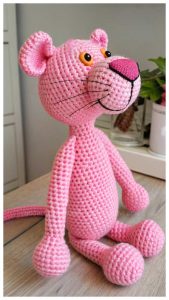 Crochet Pink Panther Amigurumi Free Pattern - Amigurumi