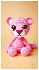 Crochet Pink Panther Amigurumi Free Pattern - Amigurumi