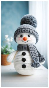 Crochet Snowman Free Amigurumi Pattern - Amigurumi