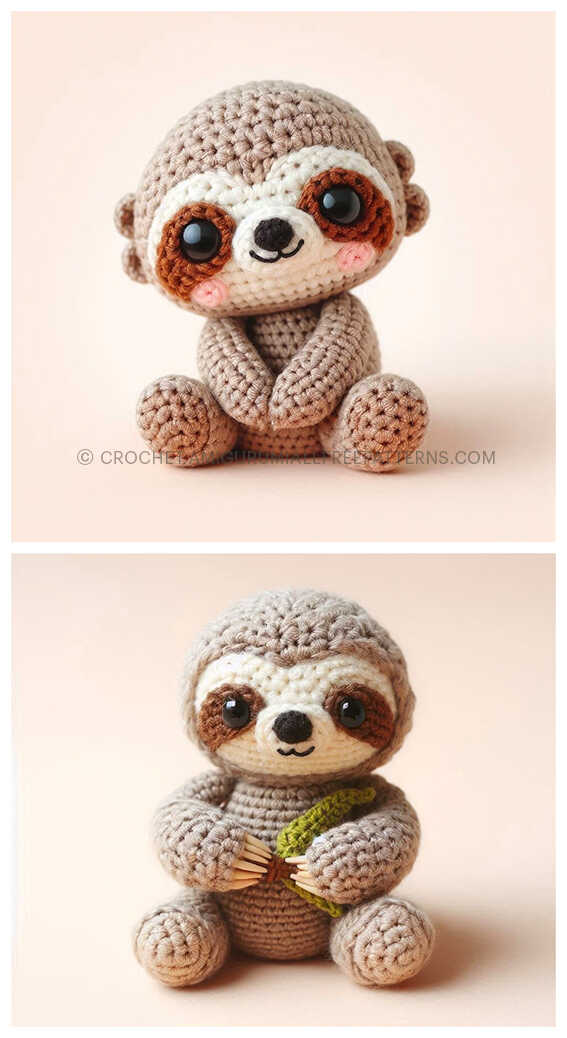 Amigurumi Sloth Free Crochet Pattern - Amigurumi
