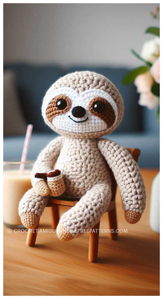 Amigurumi Sloth Free Crochet Pattern - Amigurumi