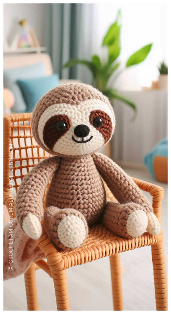 Amigurumi Sloth Free Crochet Pattern - Amigurumi
