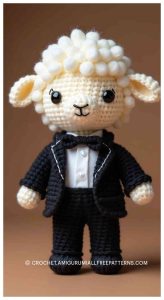 Amigurumi Cute Sheep Keychain Free Crochet Pattern - Amigurumi