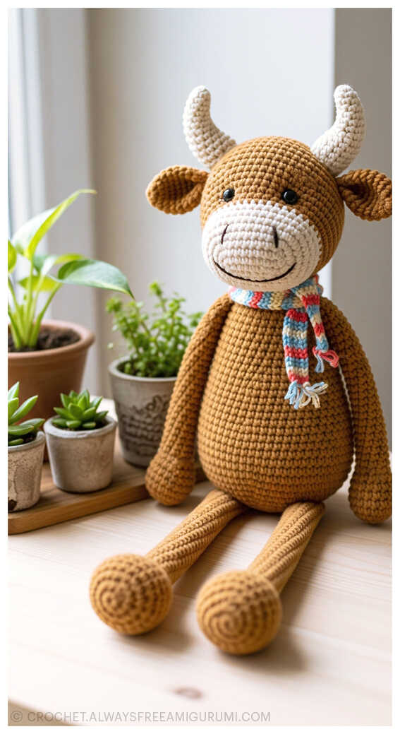 Lovely Bull Amigurumi Crochet Free Pattern - Amigurumi